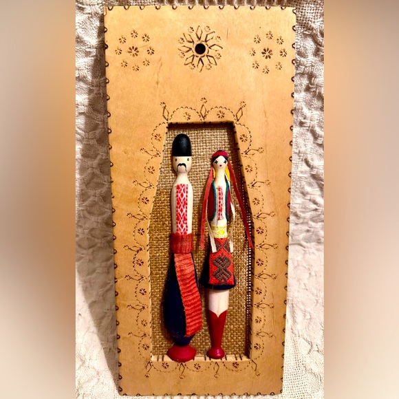 Accents | 6s Vtg Collectible Carved 3d Ukrainian Hand Painted Wood ...